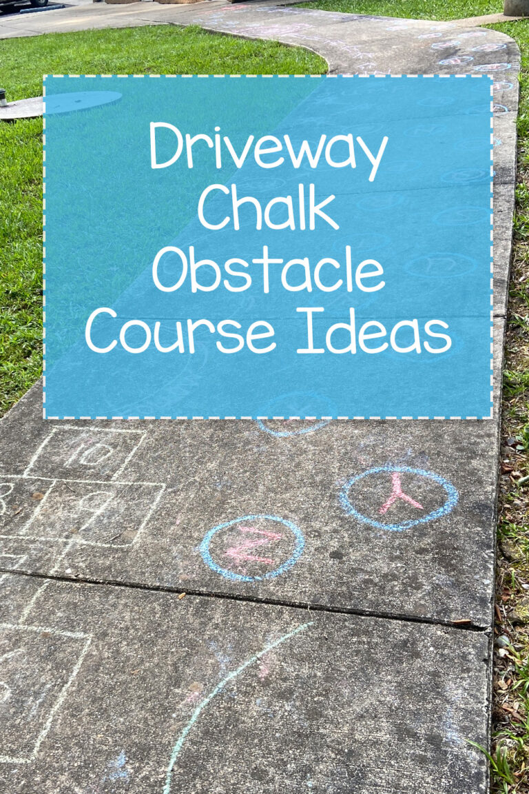 Driveway Chalk Obstacle Course Ideas - Tips of Wisdom