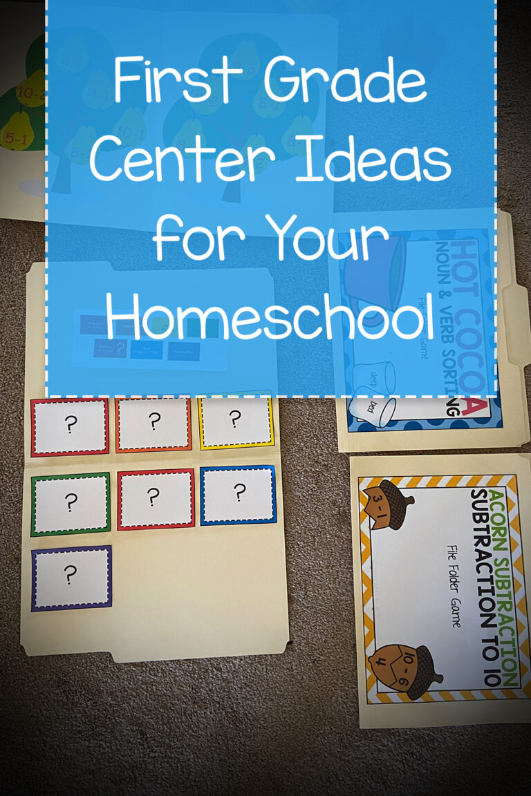 First Grade Center Ideas for Homeschool - Tips of Wisdom