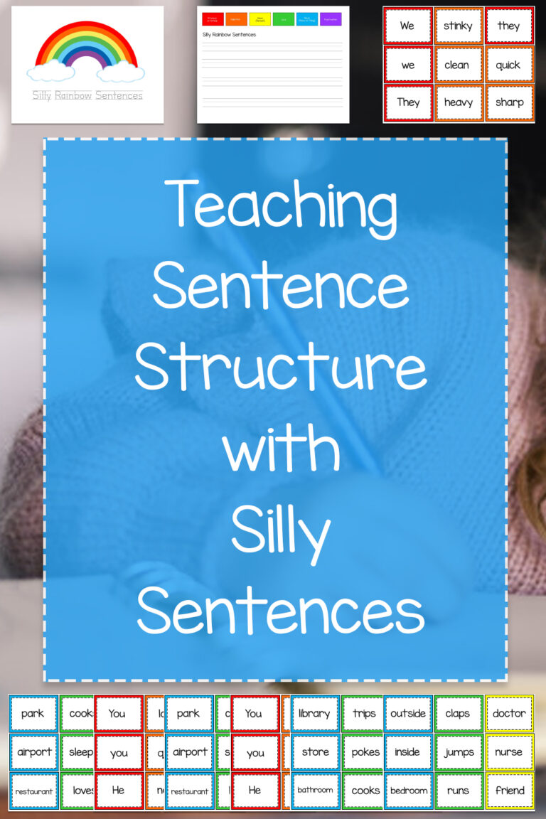 Teaching Sentence Structure in First Grade with Silly Sentences - Tips ...