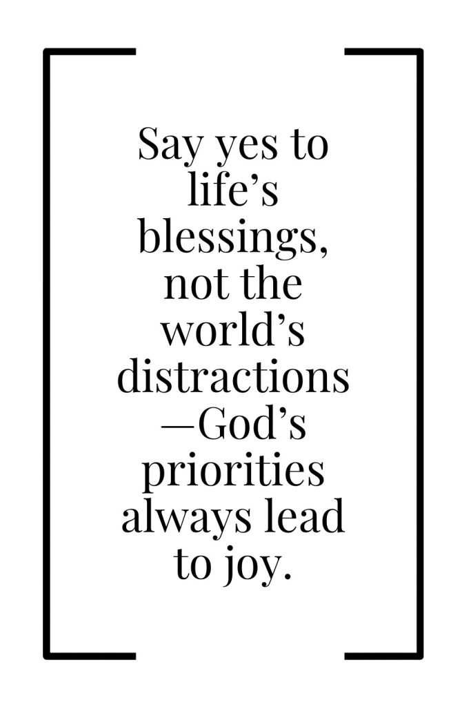 Saying Yes to What Matters Most - Tips of Wisdom