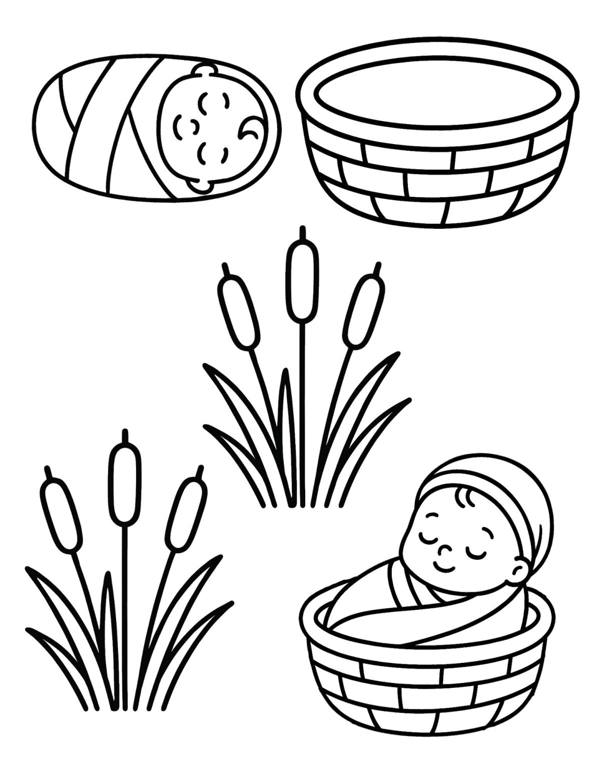 Baby Moses Mother's Day Card Craft (3 Options) - Tips of Wisdom