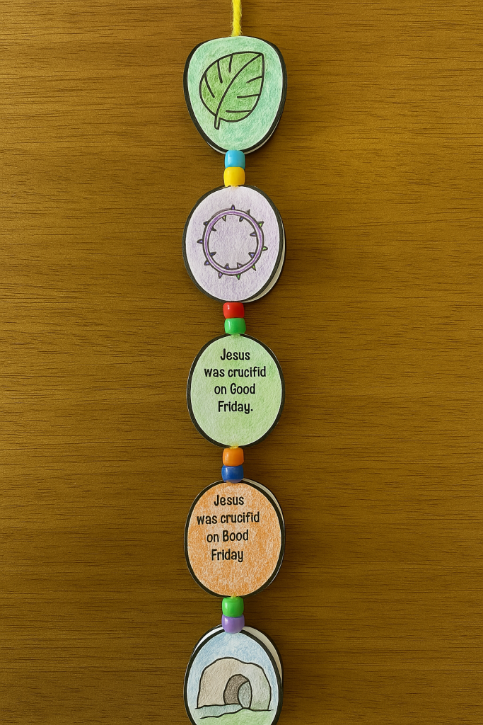 Easter Story Sequence Craft | Bead & Yarn Chain - Tips of Wisdom