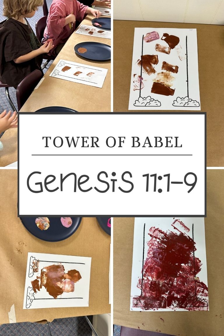 Tower of Babel Preschool Lesson Craft Genesis 11 1-9 - Tips of Wisdom